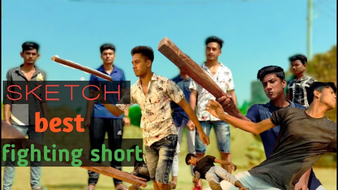 Sketch movie fighting short.//tamil action scene//best action scene ...
