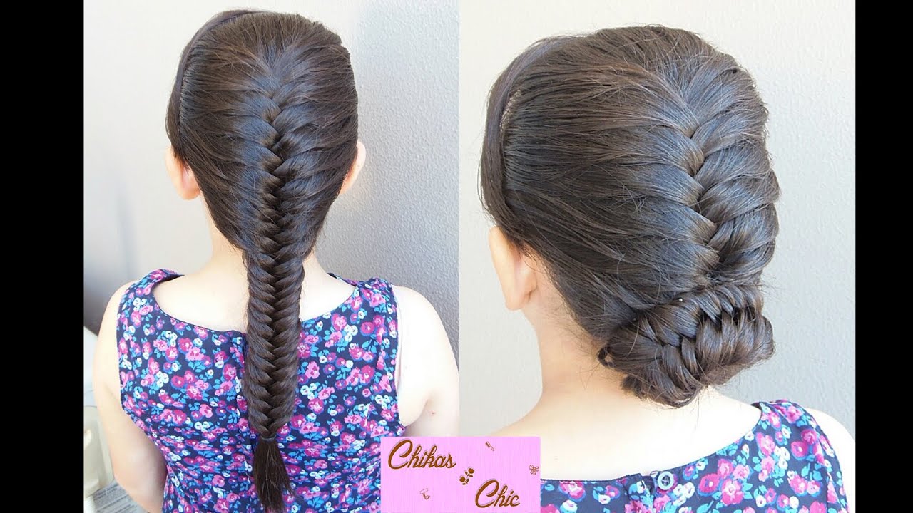 Trenza de Pescado/ Espiga (Francesa) 2 opciones!! | Chikas Chic - YouTube