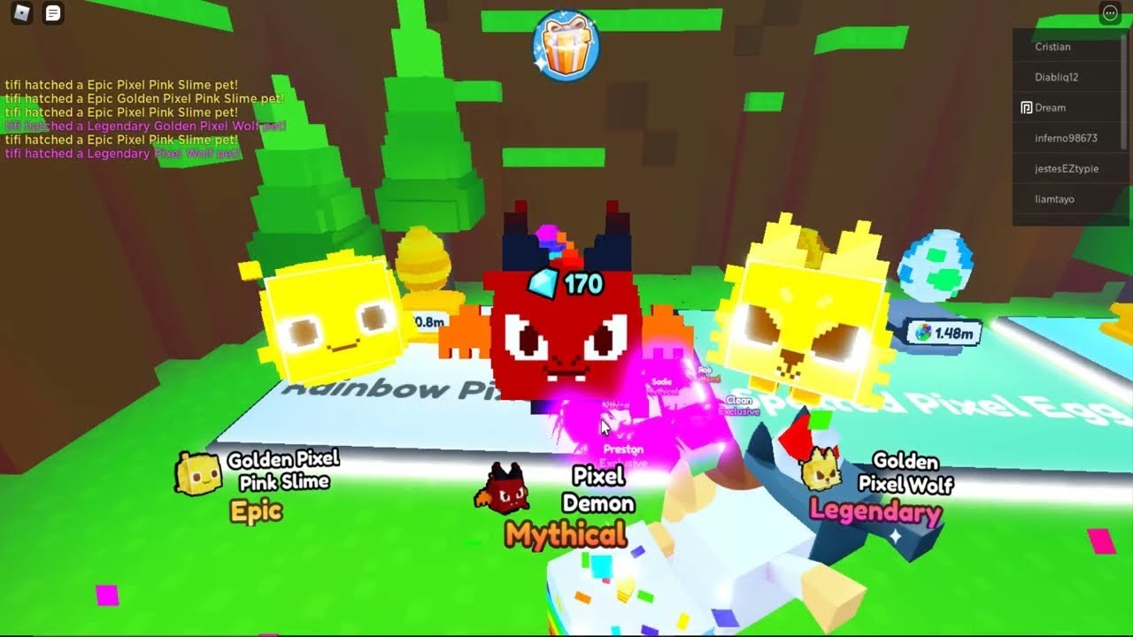 how to get a pixel demon every time (roblox Pet Simulator X) - YouTube
