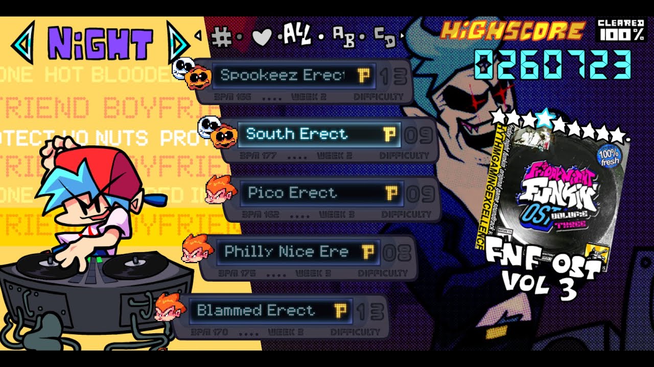 FNF Night all gold P ranked - YouTube