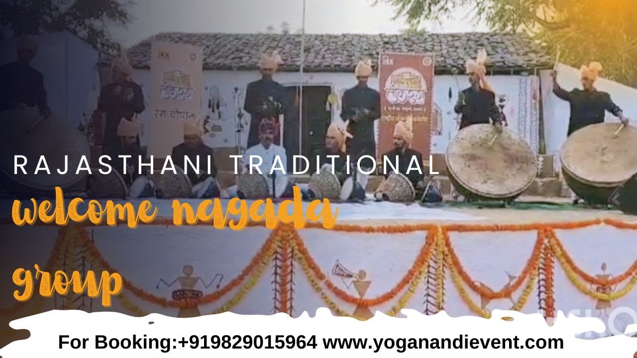 rajasthani traditional welcome nagada group | guest welcome ideas ...