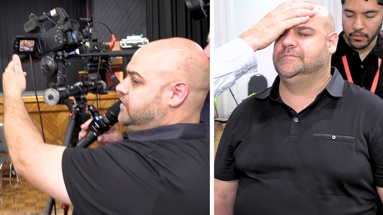 Camera man blind in eye SEES! When faith is present, healing flows in ...
