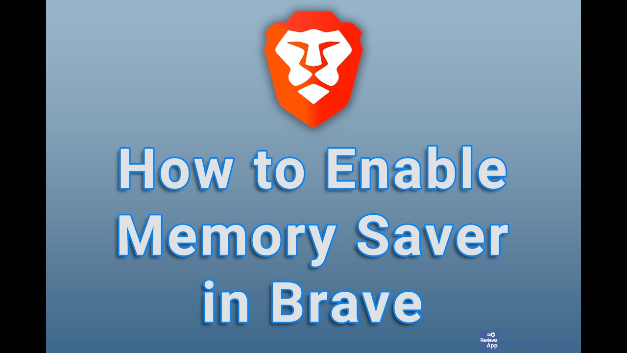 How to Enable Memory Saver in Brave - YouTube
