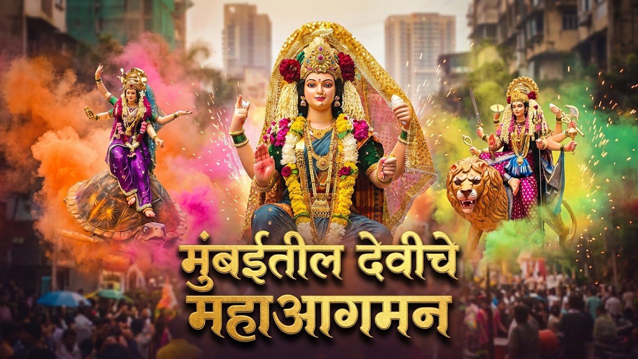 Mumbai Cha Biggest Devi Maha Aagman 2025 | Navratri Festival 2025 - YouTube