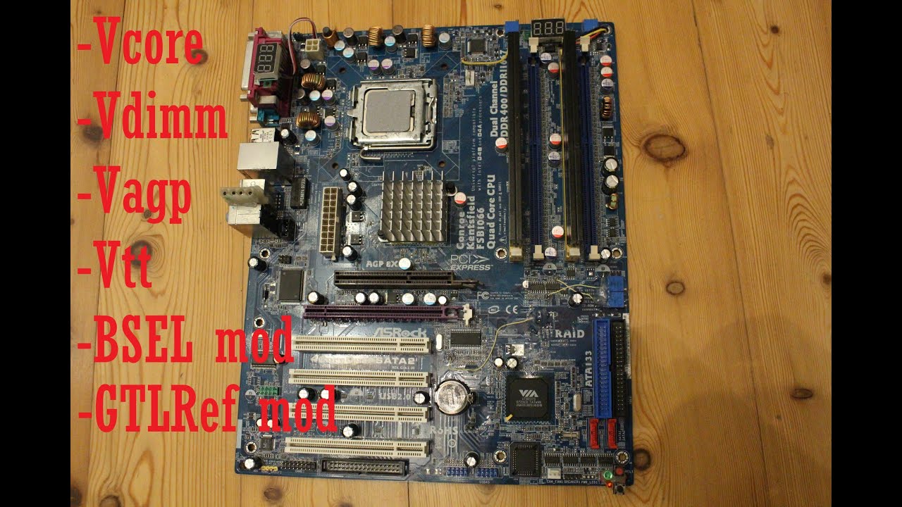 Making the fastest DDR1 Board even faster / 4CoreDual-SATA2 voltmodding ...