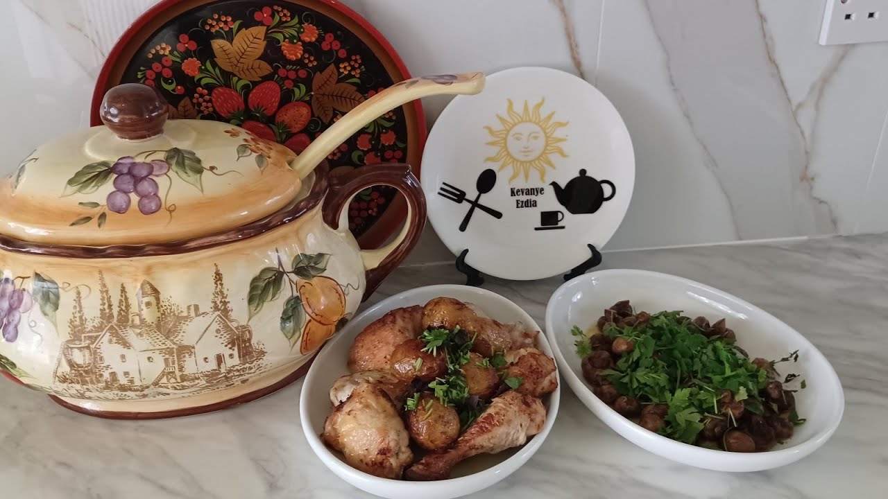 Az u Rob/Pan fried chicken with potatoes and mushrooms - YouTube