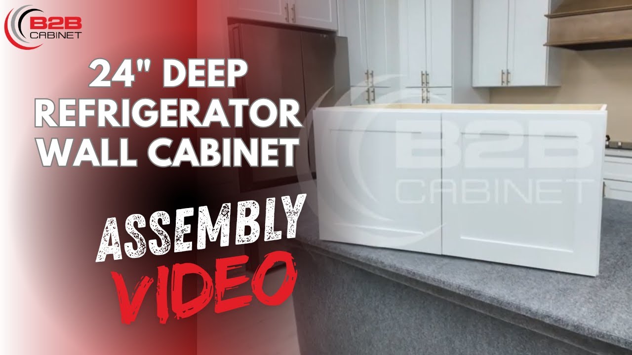 24" Deep Refrigerator Wall Cabinet Assembly Video | RTA Solid Wood ...