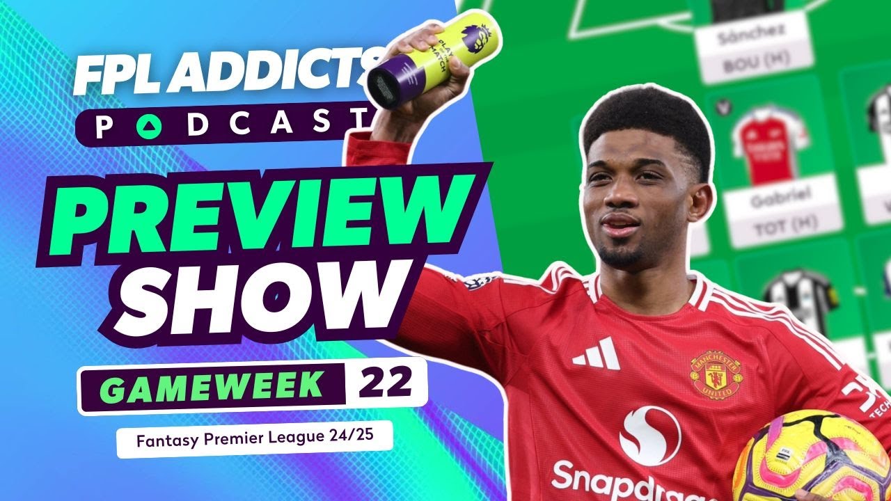 DEADLINE STREAM | FPL Gameweek 22 | Fantasy Premier League 2024/25 ...