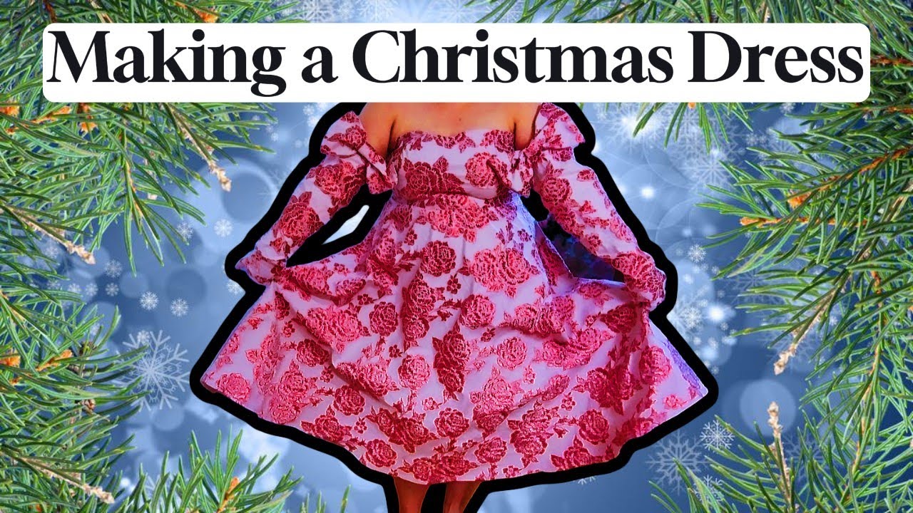 How to make a fabulously absurd Christmas Dress - YouTube