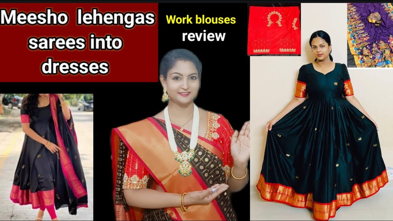 Meesho sarees & lehengas, Styling Ideas , Stitching Models #vlog #viral ...