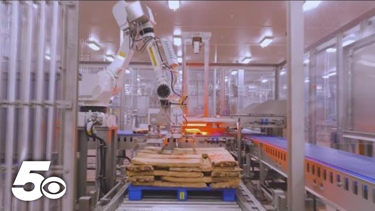 Tyson opens $355 million bacon production facility - YouTube
