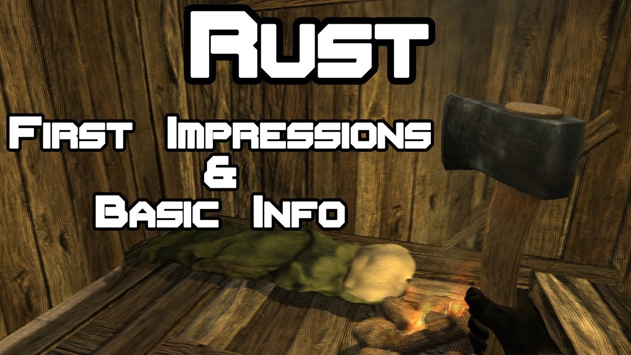 Rust Alpha Gameplay - The Basics/First Impressions - YouTube