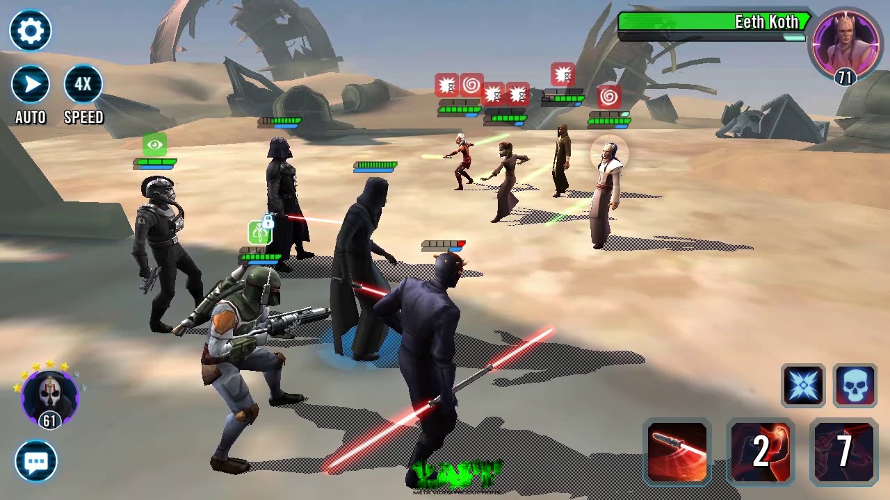Star Wars Galaxy Of Heroes - Galactic War Sith Team Test - YouTube