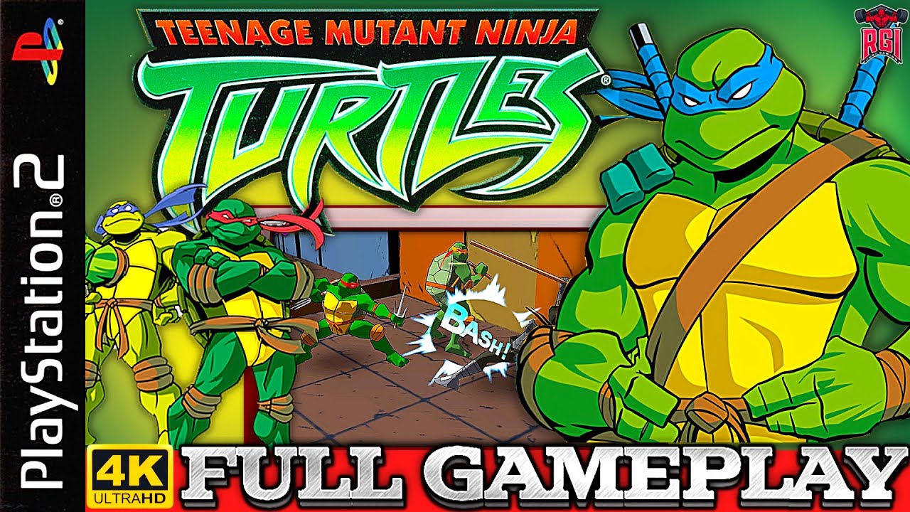 Teenage Mutant Ninja Turtles (PS2)(2003) Full Gameplay in 4K / 60fps # ...