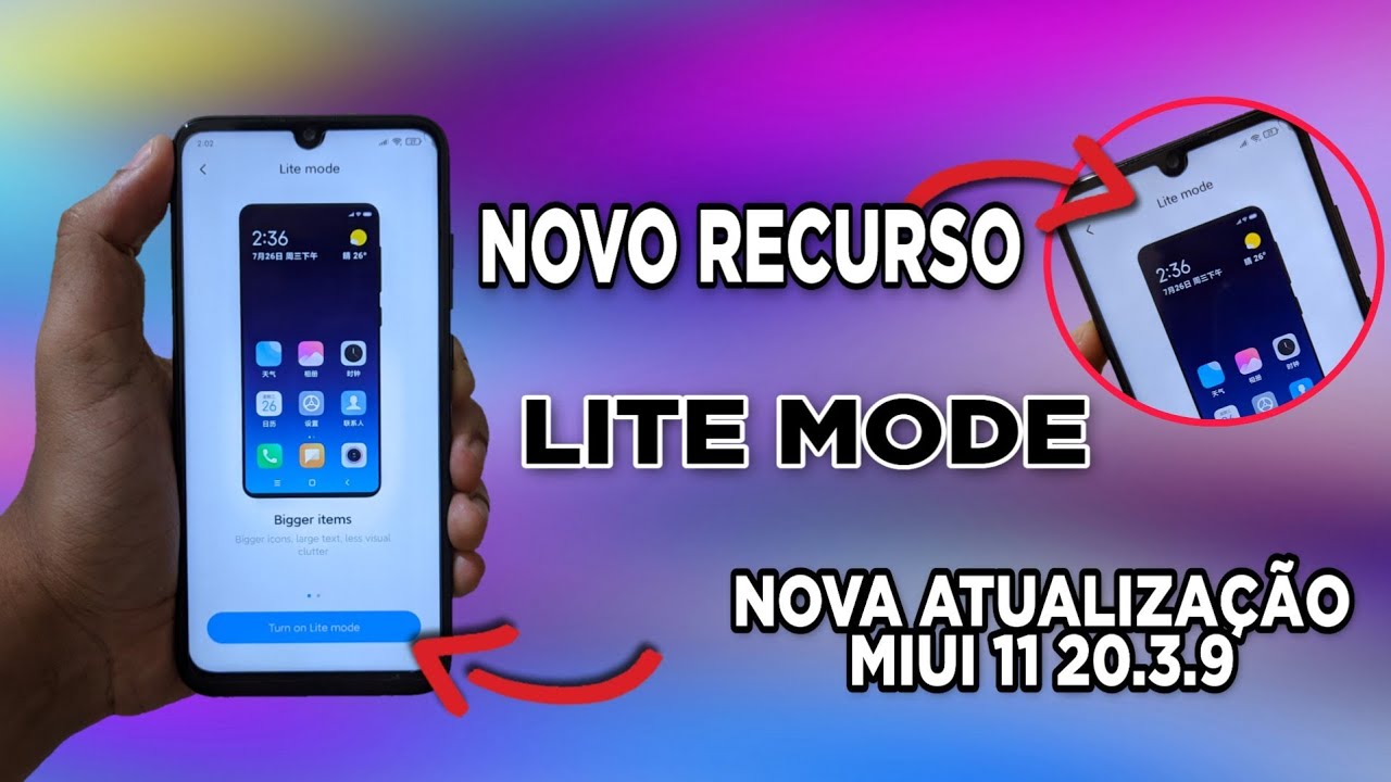 MIUI 11 - NOVA ATUALIZAÇÃO - NOVO RECURSO - LITE MODE - BORA CONFERIR ...