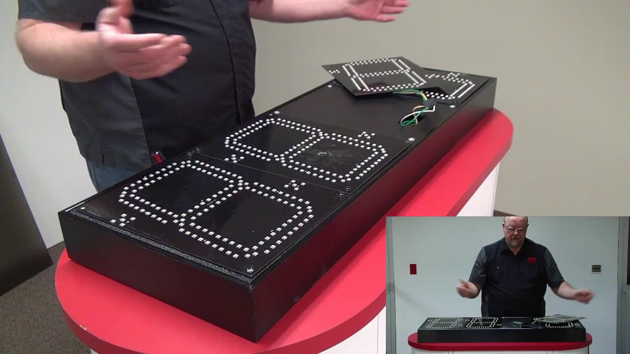 BRG Front Serviceable Digital Clock Video - YouTube