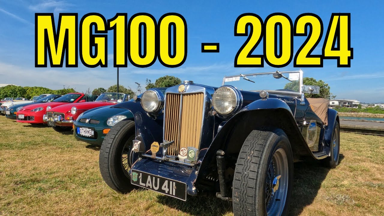 MG100 - touring MG Car Club arrives in Napier NZ 2024 - YouTube