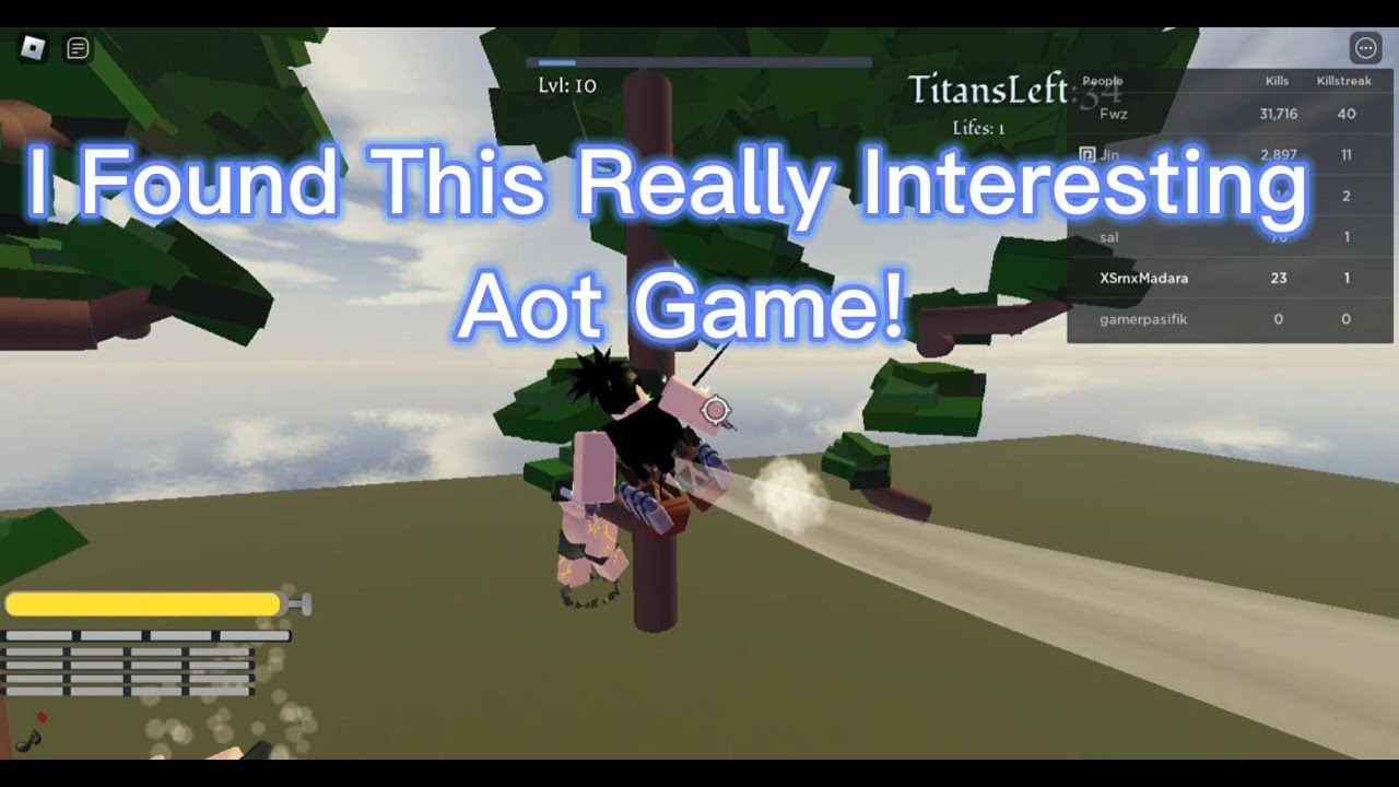 Playing This Amazing Aot Game! - YouTube