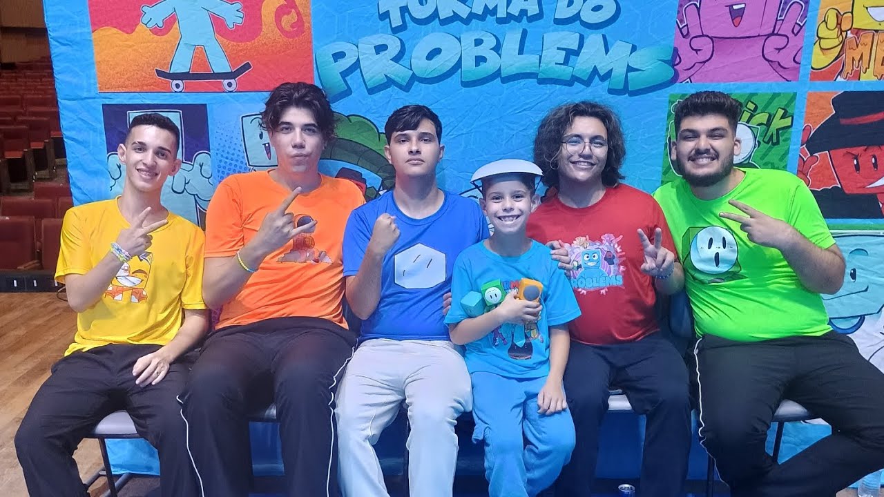 eu fui no show da turma do problems venha conhecer o show@problemsyt ...