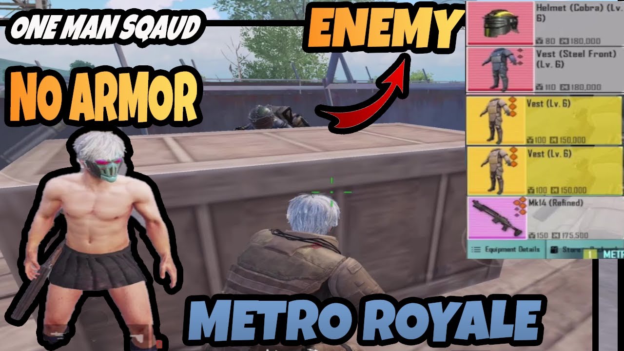 4 MEN CHASING A MAN WITHOUT ARMOR!!! - PUBG METRO ROYALE CHAPTER 11 ...