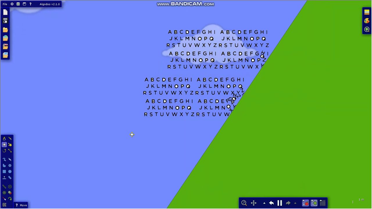 falling alphabets - YouTube