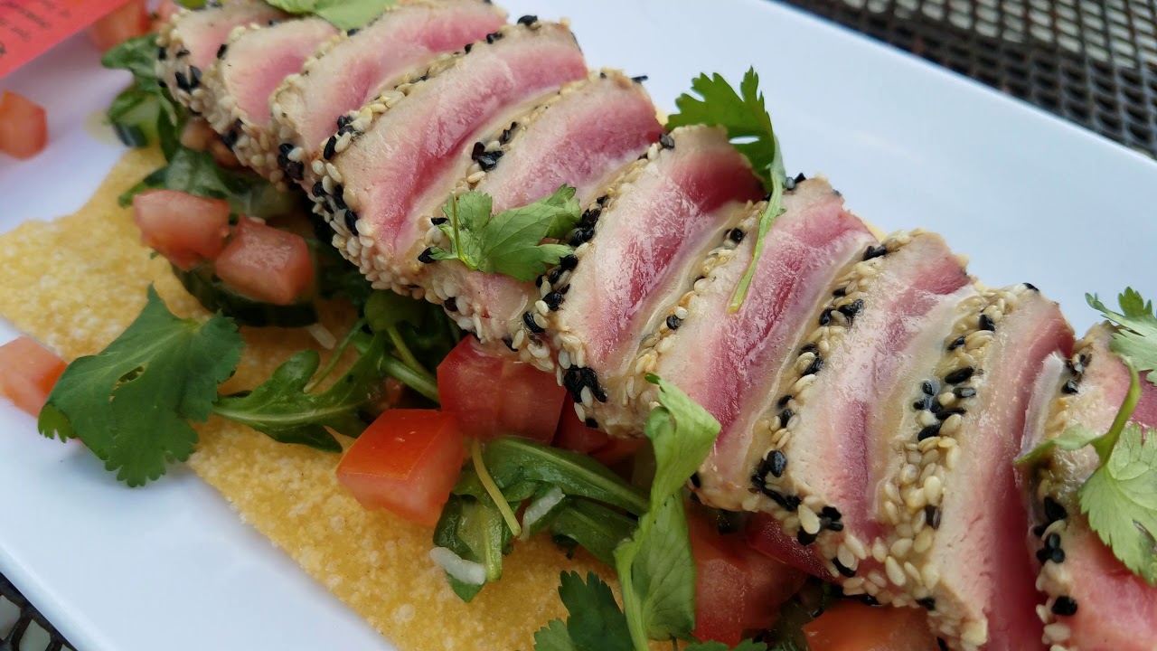 Seared Ahi Tuna Tostada The Waterfront Orlando FL 2/14/2019 - YouTube