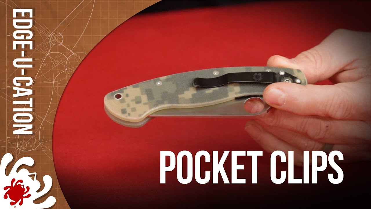 Spyderco Edge-U-Cation - Pocket Clips - YouTube