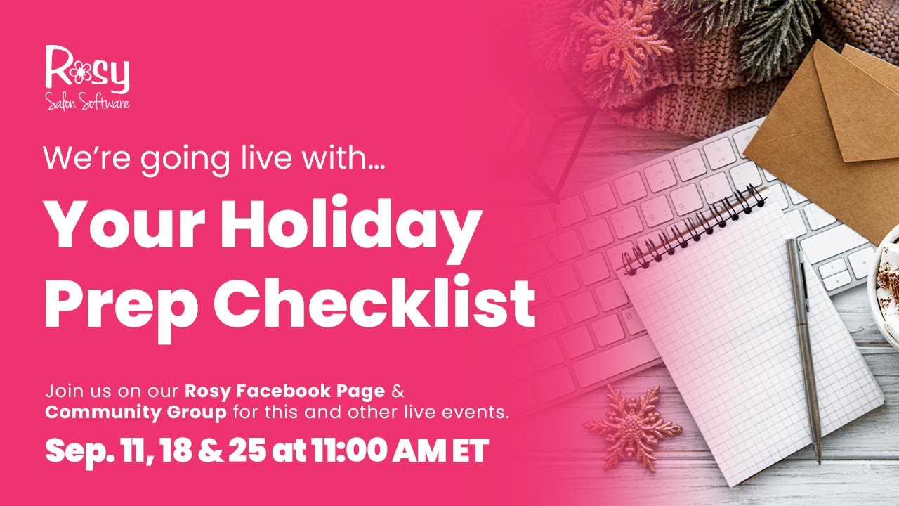 LIVE EVENT: Your Holiday Prep Checklist - Week 1 - YouTube