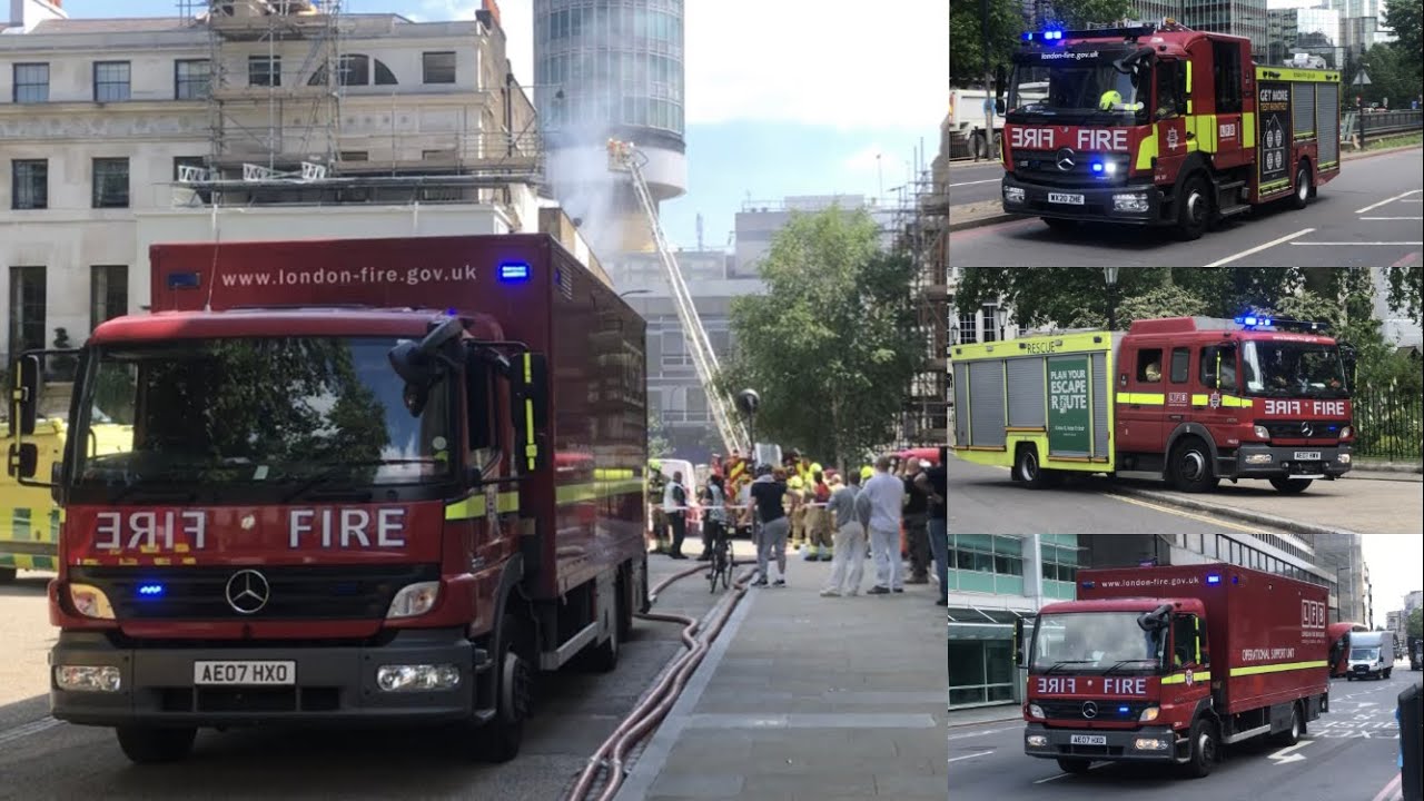 London Fire Brigade Urgent Response To Large Fire In A Pub In London ...