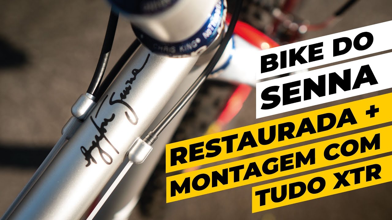 Bike Senna restaurada. Montagem com upgrade de época. PARTE 2 Pedaleria ...