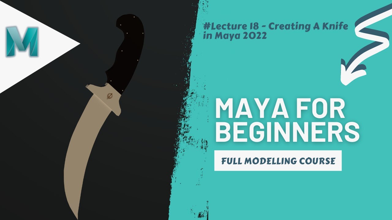Tutorial 18: Project 3 - Creating A Knife using Edge Modelling in Maya ...