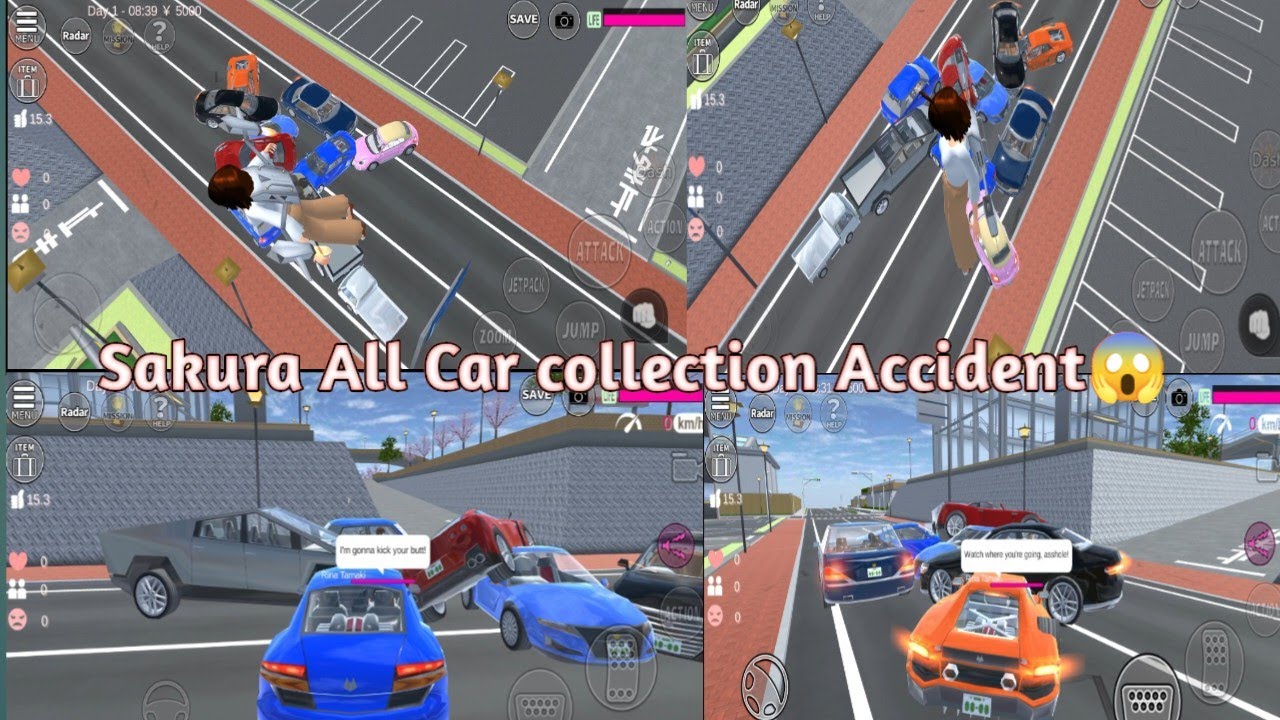 Sakura All Car Accident😱 || Sakura Schools simulator games 🎮 || Sakura ...