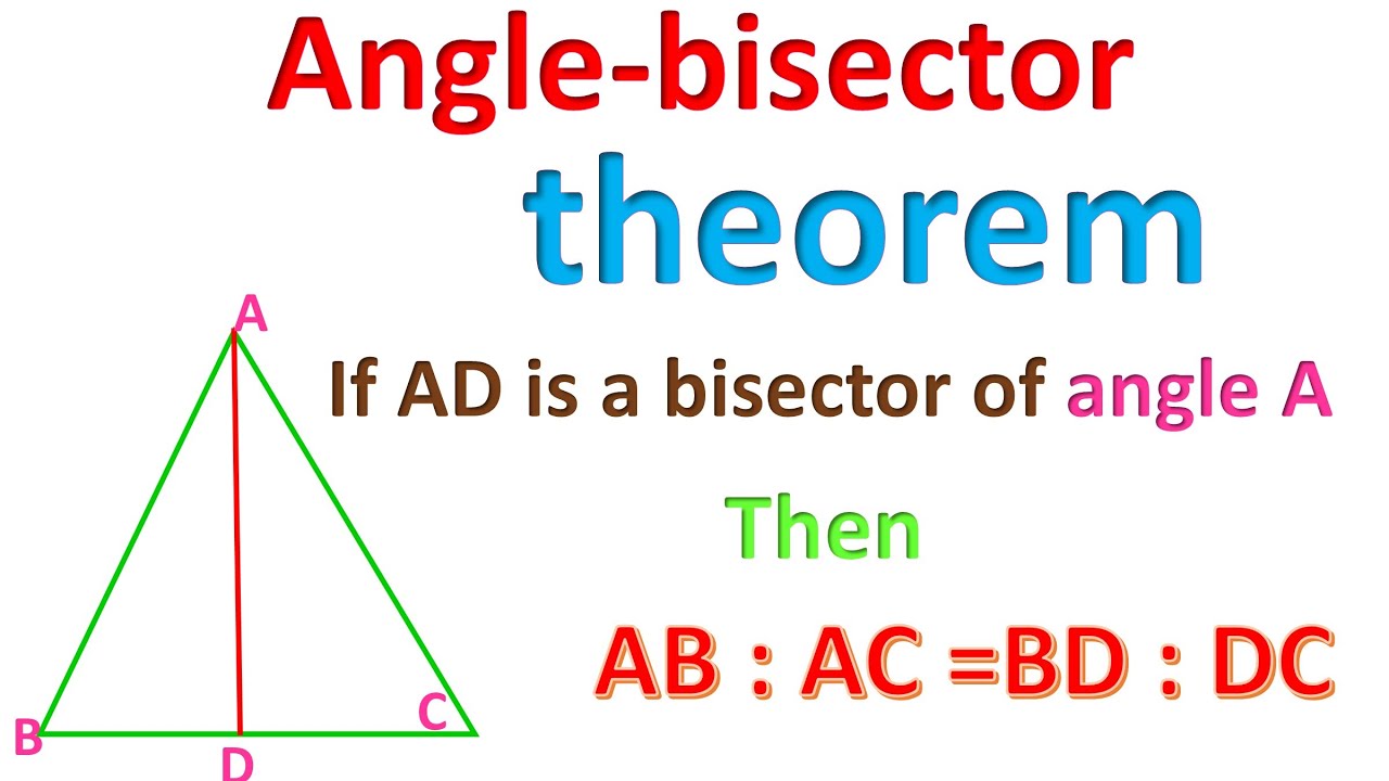 angle bisector theorem, proved angle bisector theorem. - YouTube