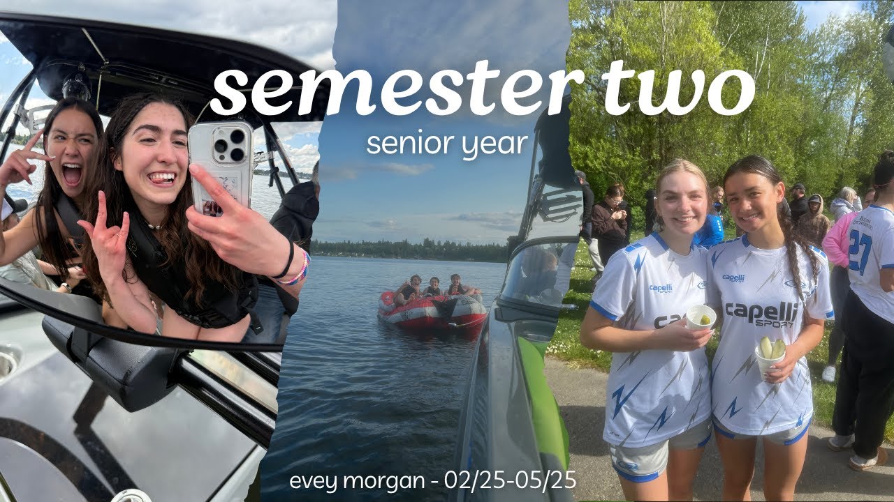 SENIOR YEAR || semester two recap - YouTube