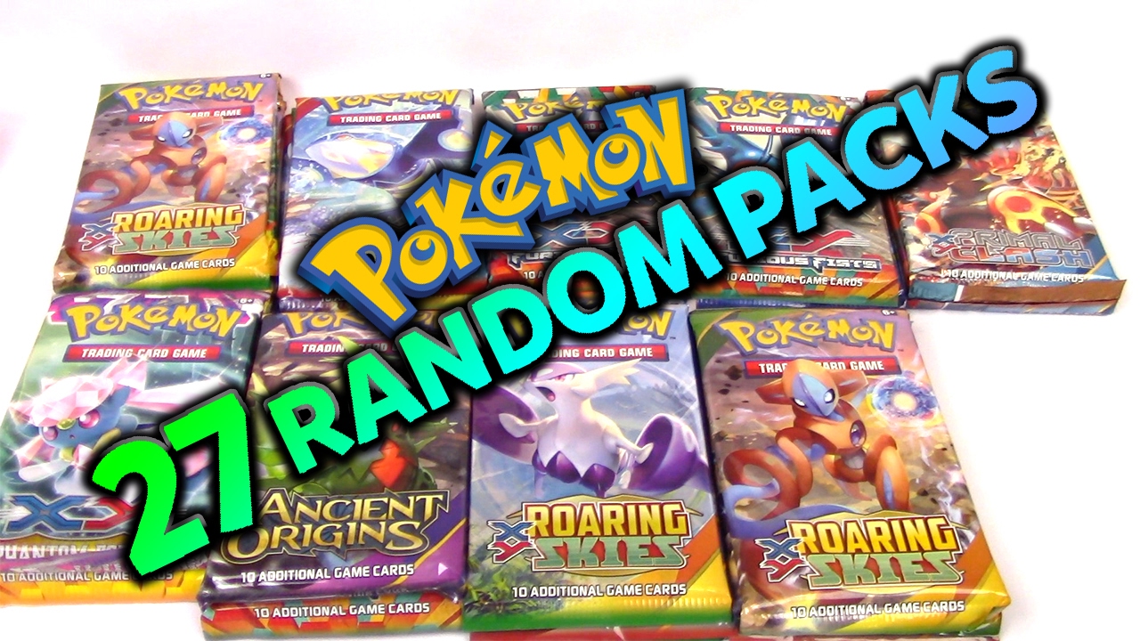 Opening 27 Random Pokemon Booster Packs From Target Blisters - YouTube