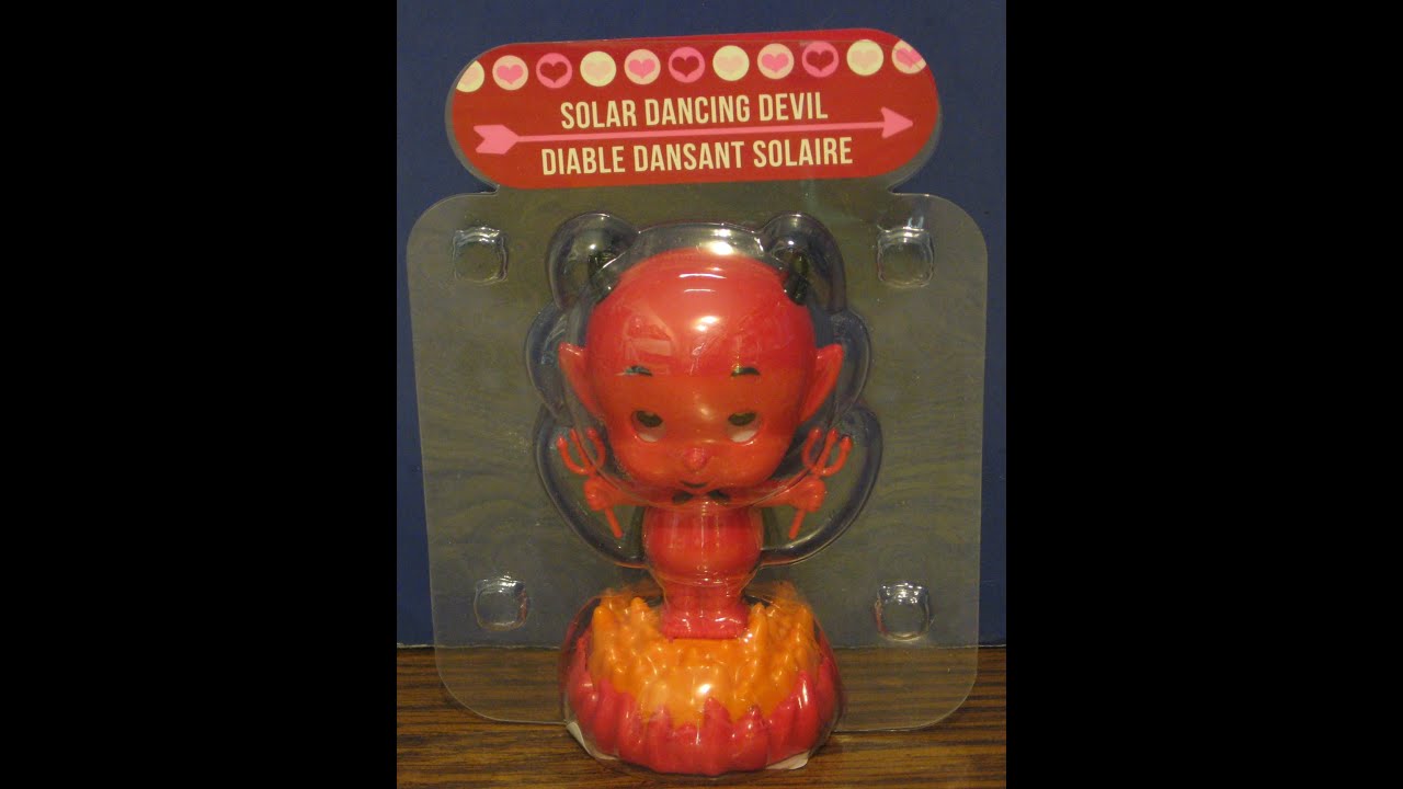 Up for Sale - A Single Valentine's Solar Dancing Devil - YouTube