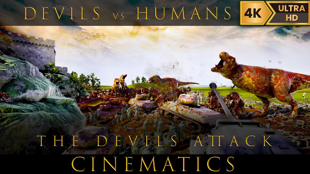 The Devils Attack | Devils vs Humans | Cinematics | 4K Ultra Graphics # ...