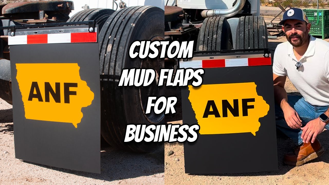 Custom Mud Flaps For Business | Semi-Truck, Trailer, Work Truck Make Your Own Mud Flaps - YouTube