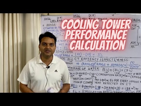 COMPLETE COOLING TOWER PERFORMANCE CALCULATION. EFFICIENCY,COC,RANGE ...