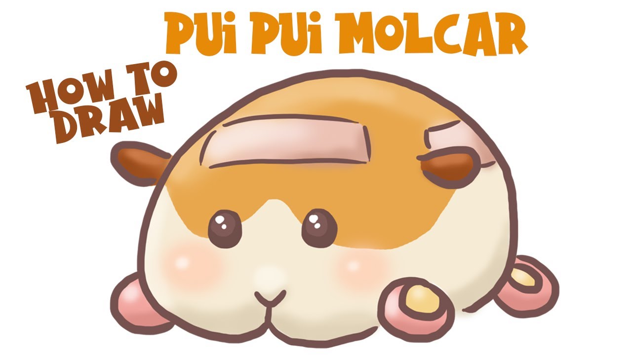 How to Draw Pui Pui Molcar 天竺鼠車車 モルカー (step by step) - YouTube