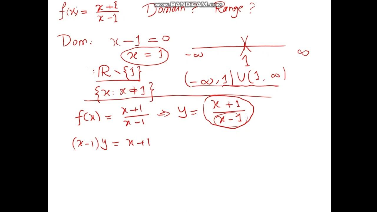 Calculus Domain and Range Further Examples - YouTube