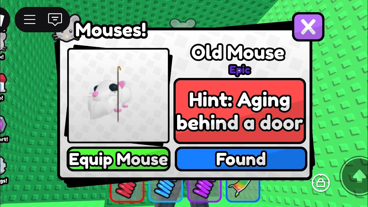 Guide How To Get OLD MOUSE On Roblox Find The Mouse - YouTube
