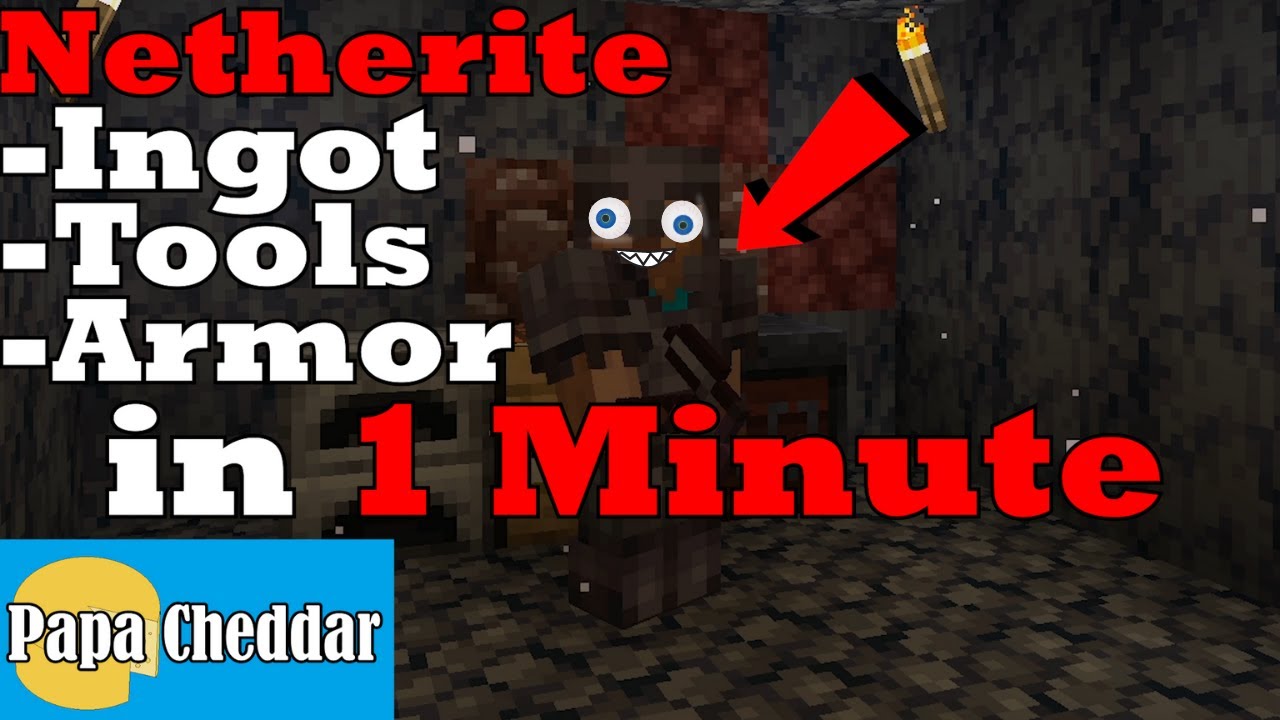 How to Find & Make Netherite - Ingot, Tools, Armor - In One Minute ...