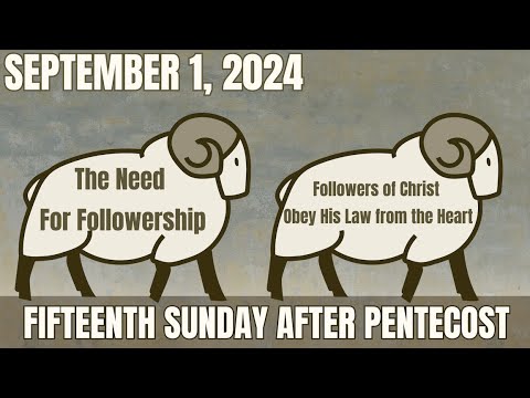 9/1 The Need for Followership: Followers of Christ obey His Law from ...
