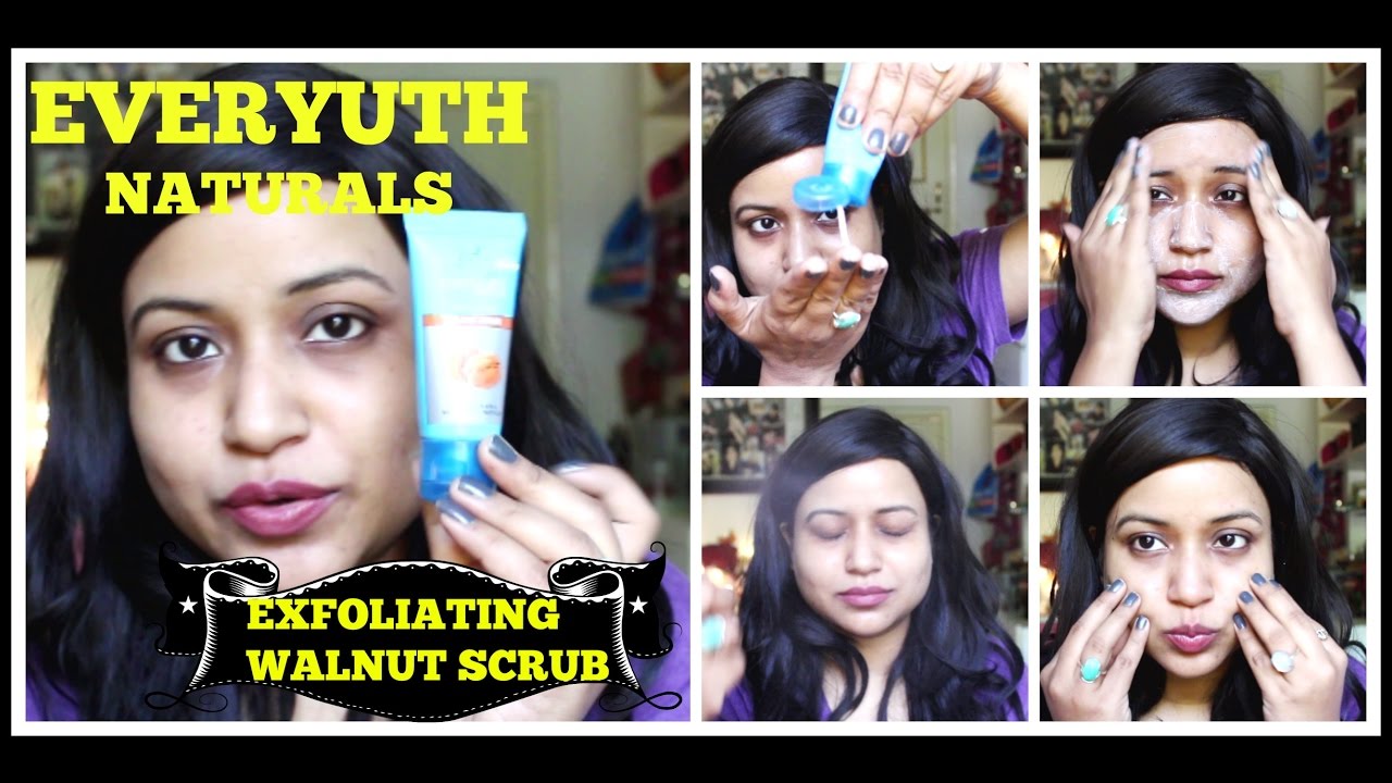 EVERYUTH NATURAL EXFOLIATING WALNUT SCRUB | REVIEW + DEMO - YouTube
