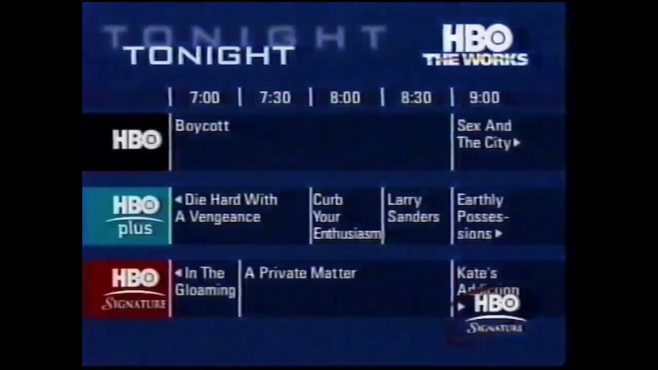 HBO The Works schedules 2000-01 - YouTube