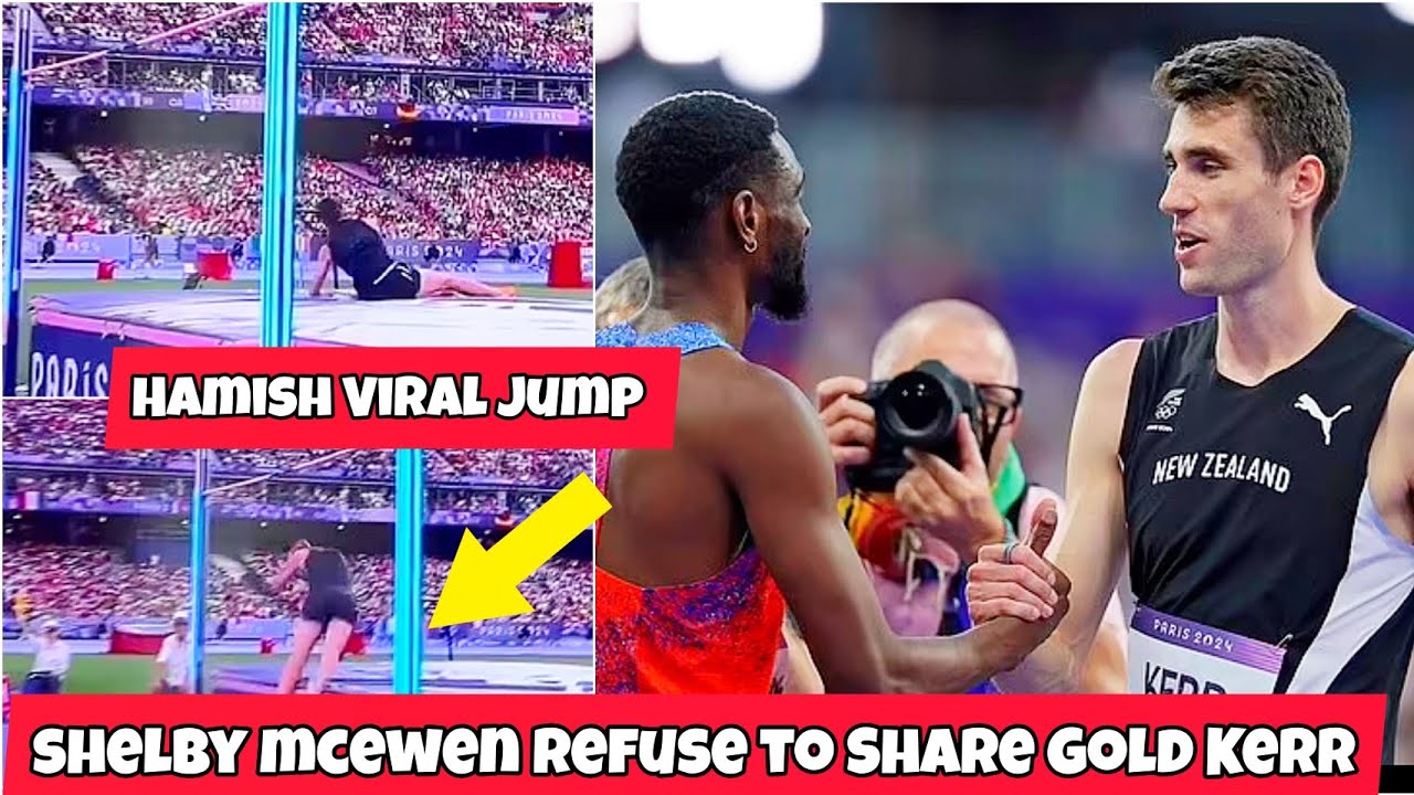 Kiwi Hamish Kerr VIRAL Jump Fail Under Bar & Shelby McEwen Refuse to ...