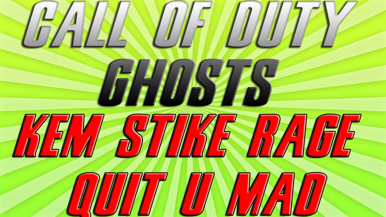 Call Of Duty Ghosts- K.E.M. Strike "Near Double" Reign Clan Rage Quit ...
