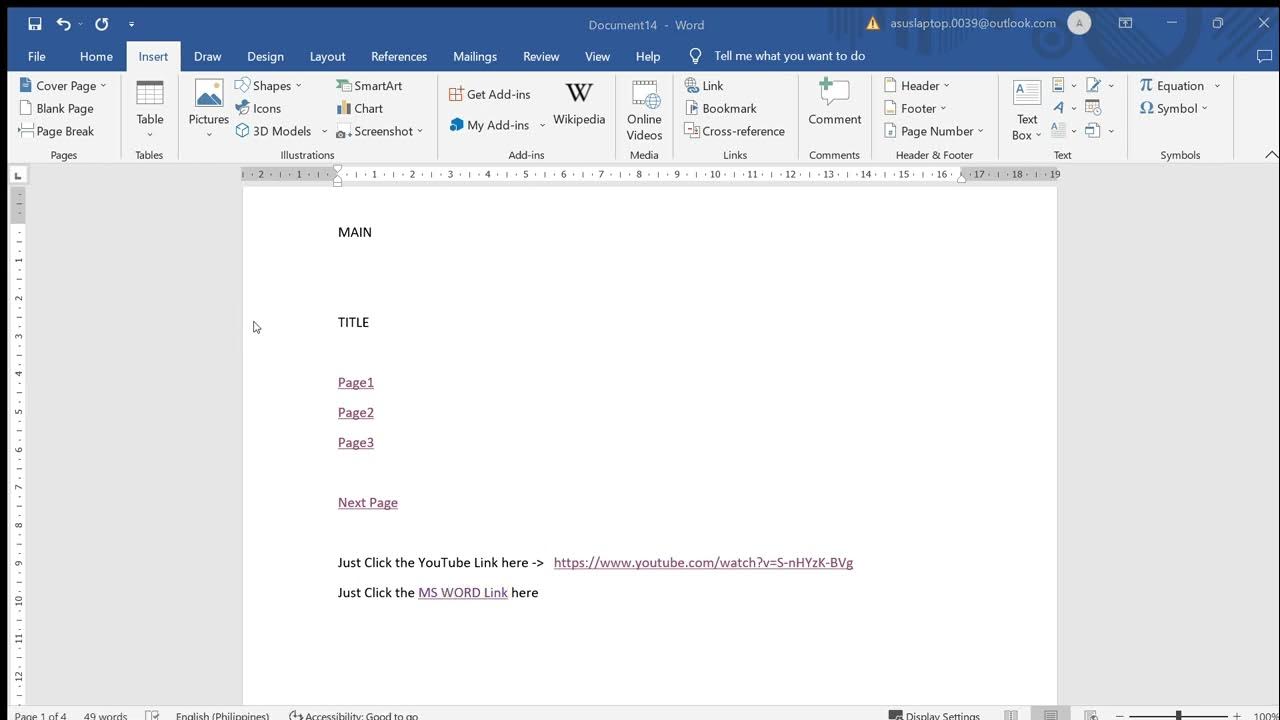 HYPERLINK TUTORIAL SAMPLE - YouTube