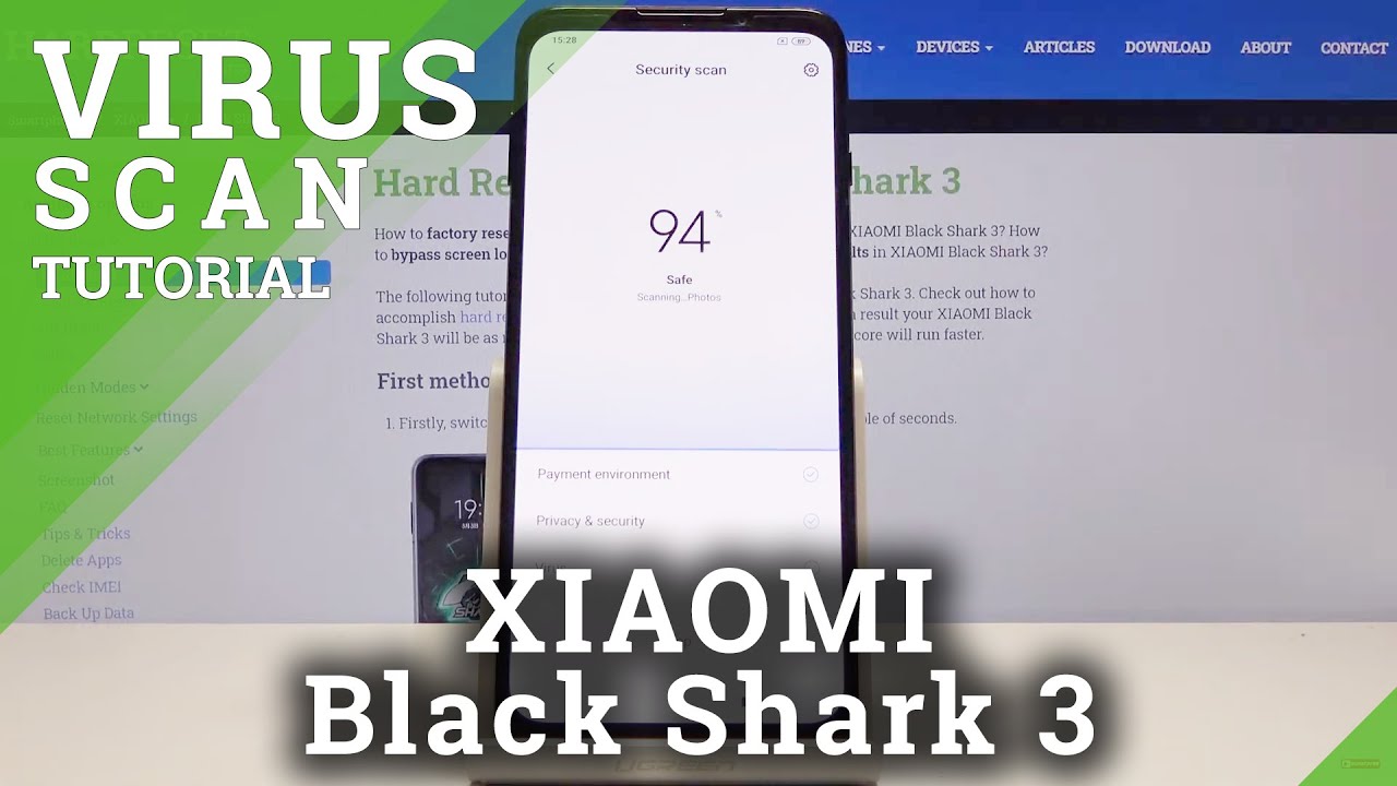 Virus Scanning in XIAOMI Black Shark 3 – Security Scan - YouTube